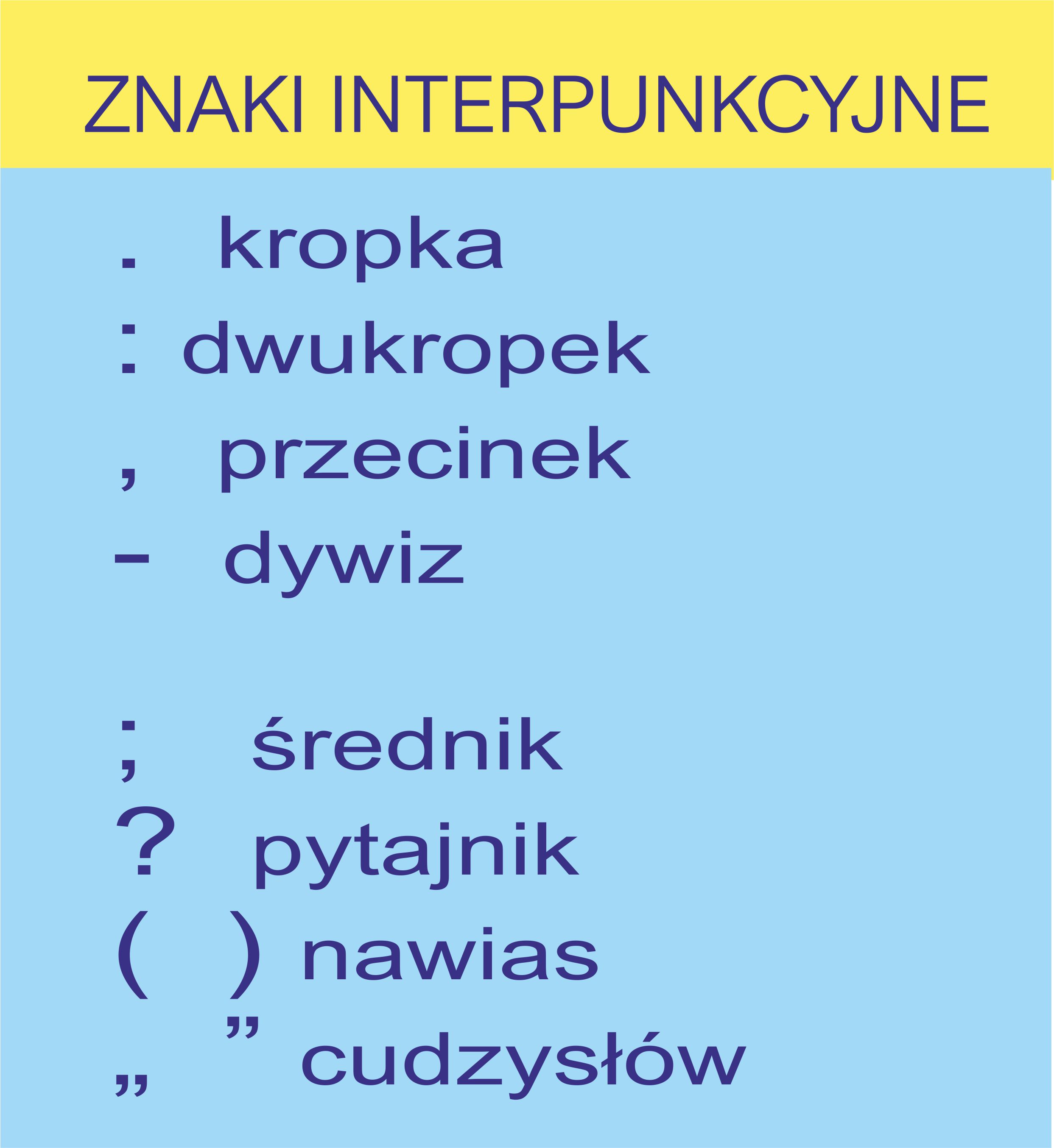 Interpunkcja w pracach dyplomowych